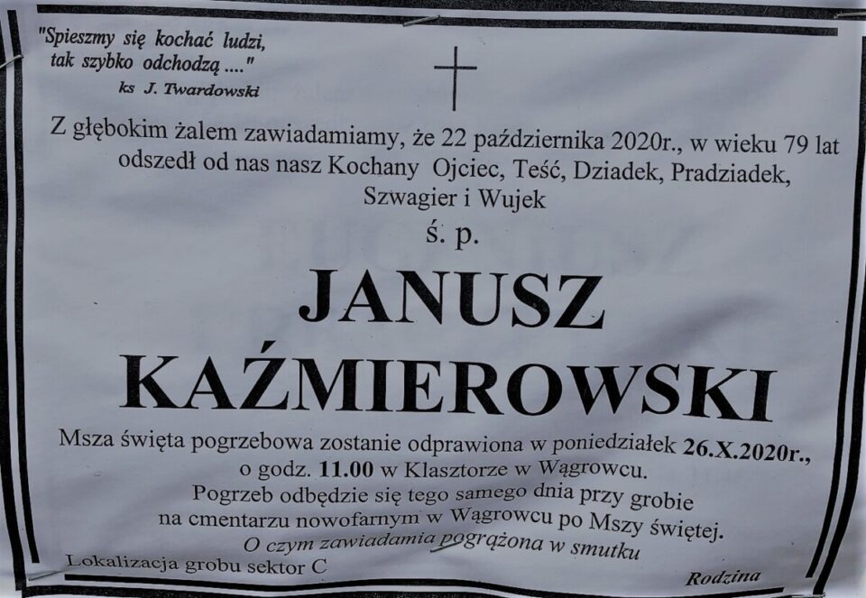 OSTATNIE POŻEGNANIE: Odeszli od nas Marek Nitka, Leon Sturma, Janusz ...