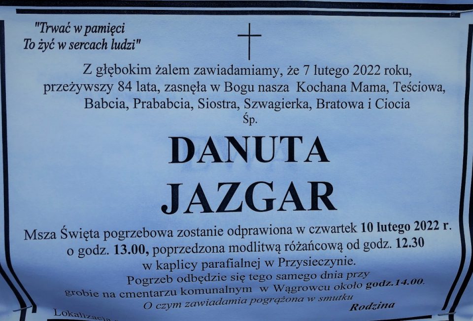 OSTATNIE POŻEGNANIE: Odeszli od nas Edward Konwiński, Danuta Jazgar ...