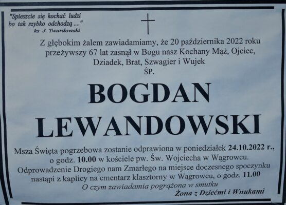 OSTATNIE POŻEGNANIE: Odeszli od nas Bogdan Lewandowski, Jerzy Kaniewski ...
