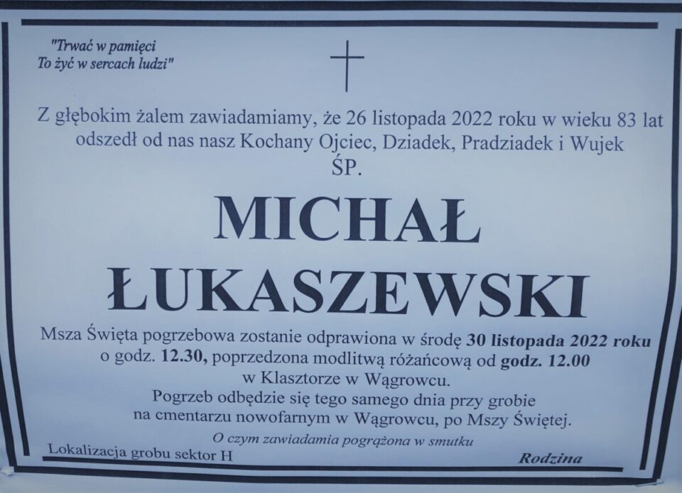 OSTATNIE POŻEGNANIE: Odeszli od nas Grzegorz Macioszek, Michał ...