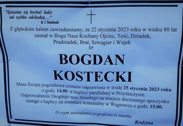 OSTATNIE POŻEGNANIE: Odeszli od nas Barbara Krawiec, Zdzisław Przysiek ...
