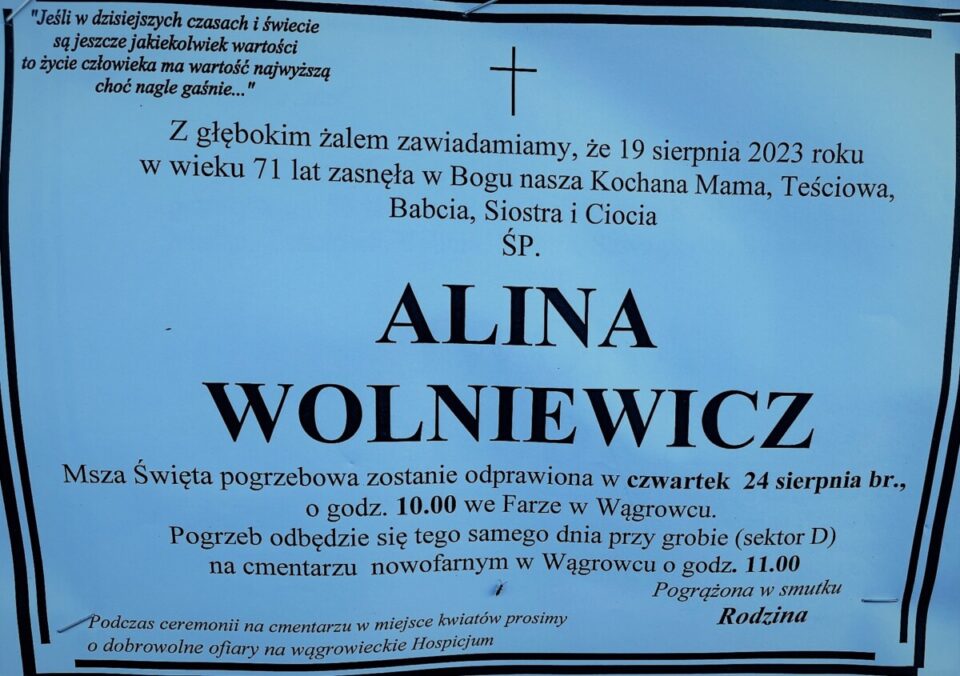 OSTATNIE POŻEGNANIE: Odeszli od nas Ewa Sawicka, Alina Wolniewicz ...