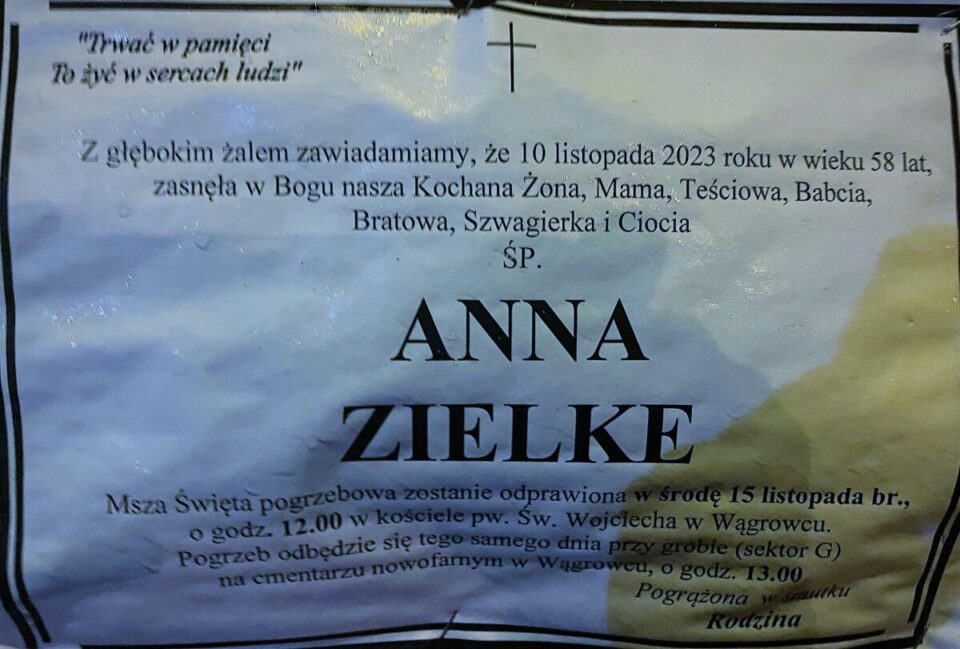 OSTATNIE POŻEGNANIE: Odeszli od nas Anna Zielke, Janusz Majchrzak ...