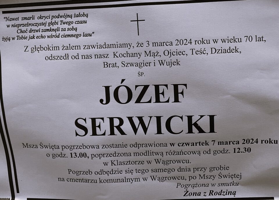 OSTATNIE POŻEGNANIE: Odeszli od nas Anna Rakowicz, Łucjan Makiej, Józef ...